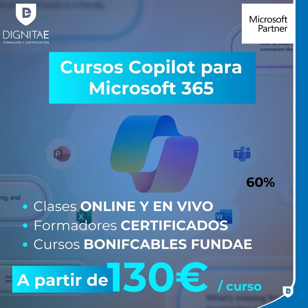 Cursos Copilot Microsoft 365 Oficiales - DINGITAE FORMACIÓN